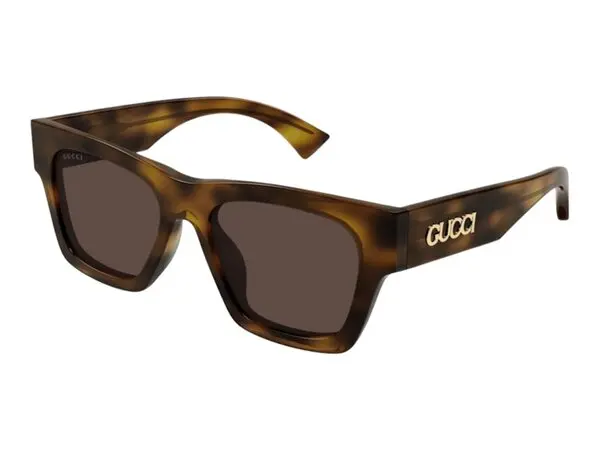 Gucci Rectangular Sunglasses - Havana Brown (gg1835sa/002)