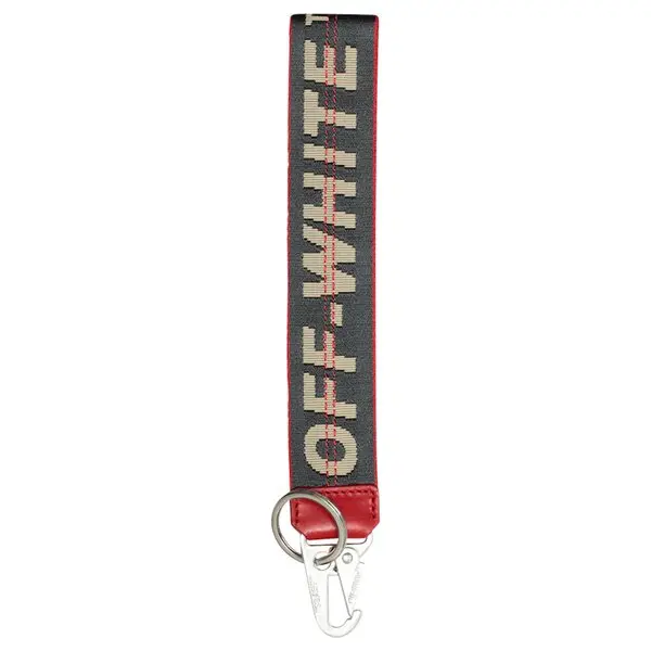 Off-White Industrial Keychain - Anthracite/red