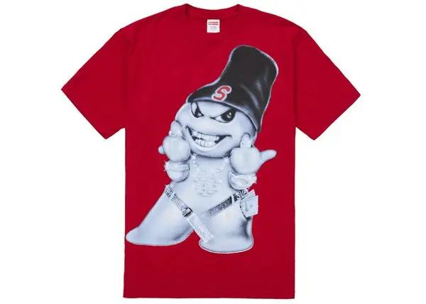 Supreme Snowman Tee Shirt - Red