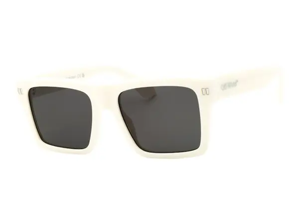 Off-White Lawton Full Rim Sunglasses - White Dark Grey (107)