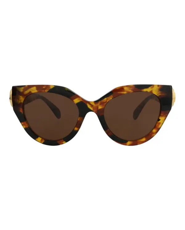 Gucci Recycled Acetate Cat Eye Sunglasses - Havana Havana Brown (gg1408s/30014417/002)