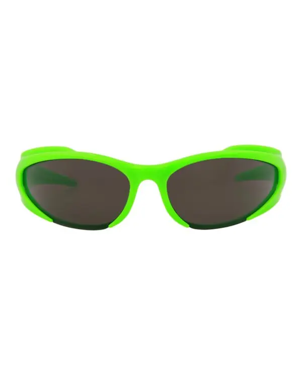 Balenciaga Shieldframe Bio Injection Sunglasses - Green Green Grey (bb0253s/30013966/005)