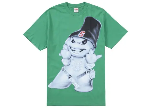 Supreme Snowman Tee Shirt - Green