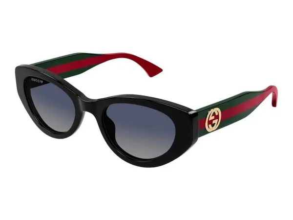 Gucci Cat Eye Sunglasses - Black Green Grey (gg1862s/005)