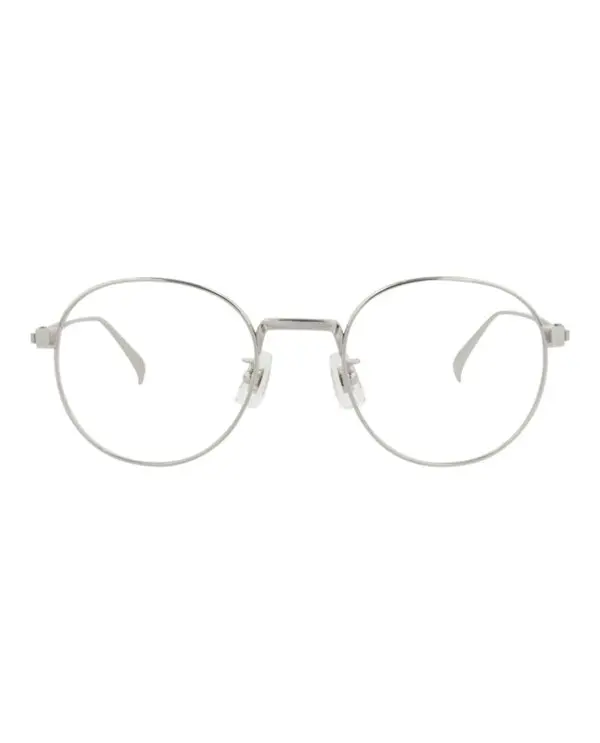 Dunhill Round-frame Titanium Optical Frames - Silver Silver Transparent (du0035o/30012372/002)
