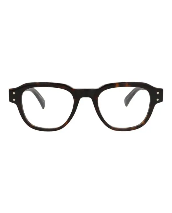 Dunhill Round Acetate Optical Frames - Havana Havana Transparent (du0048o/30012363/002)