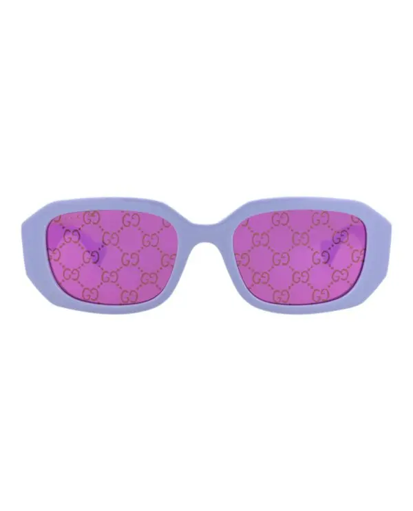 Gucci Square Frame Sunglasses - Violet Violet Pink (gg1535s/30014812/004)