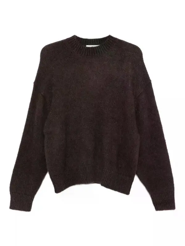 Studio Nicholson Crew-neck Knitted Sweater - Brown