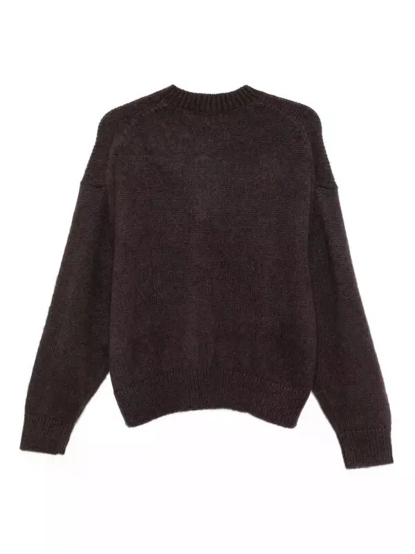 Studio Nicholson Crew-neck Knitted Sweater - Brown