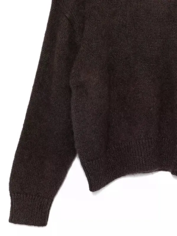 Studio Nicholson Crew-neck Knitted Sweater - Brown