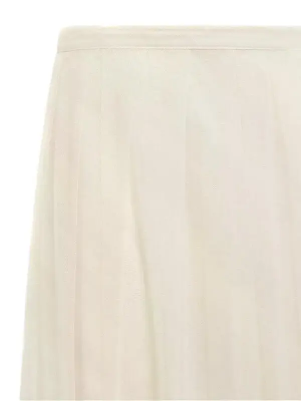 Alpha Studio Pleated Tulle Midi Skirt