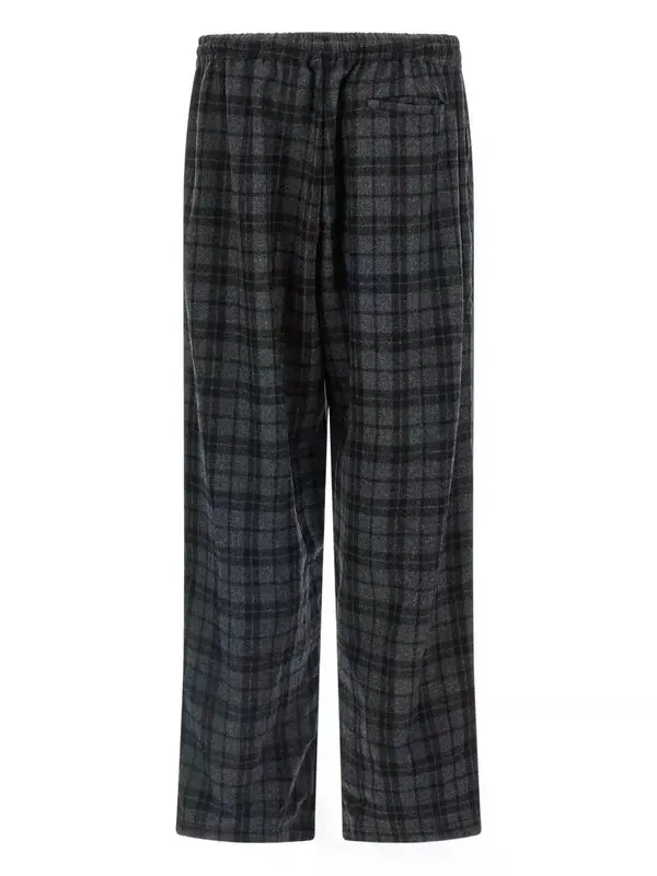 WILLY CHAVARRIA Ruff Rider Check-pattern Trousers