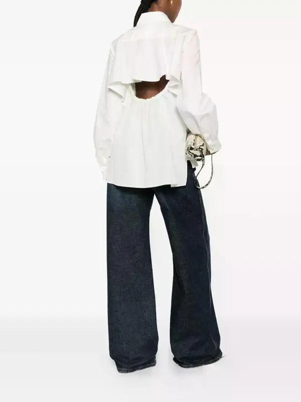 Max Mara Cut-out Layered Shirt
