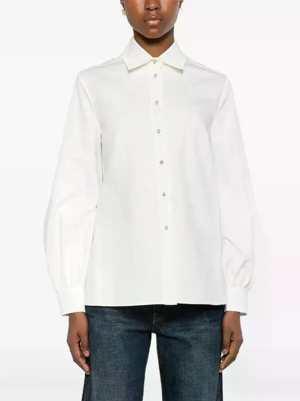 Max Mara Cut-out Layered Shirt