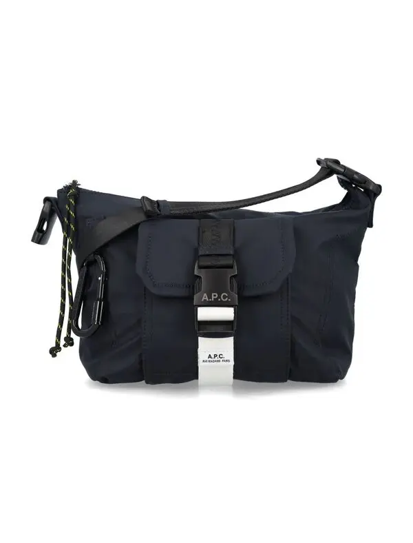 A.p.c. Treck Shoulder Bag With Front Flap Pocket - Dark Navy