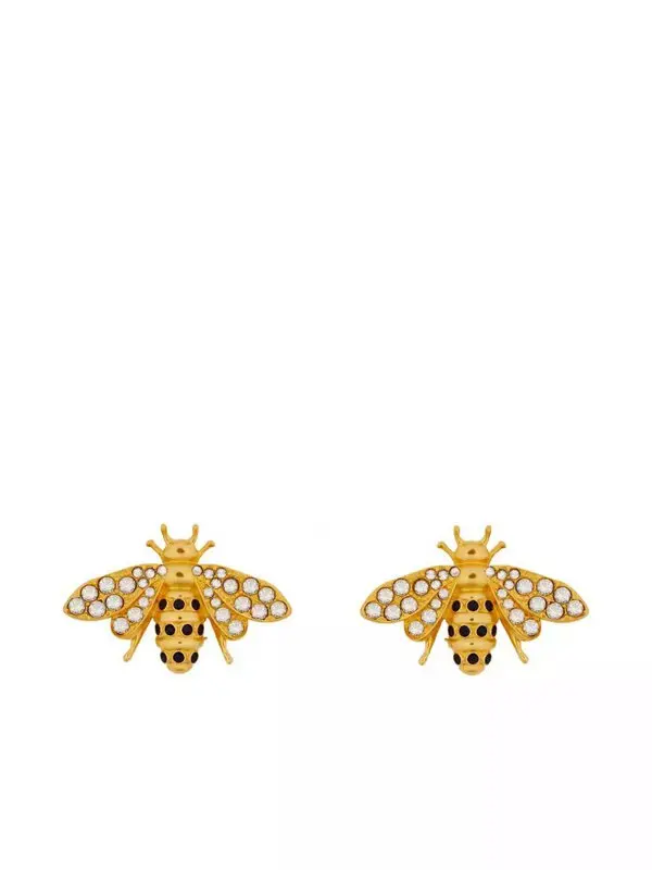 Oscar De La Renta Bee Stone Earrings - Gold