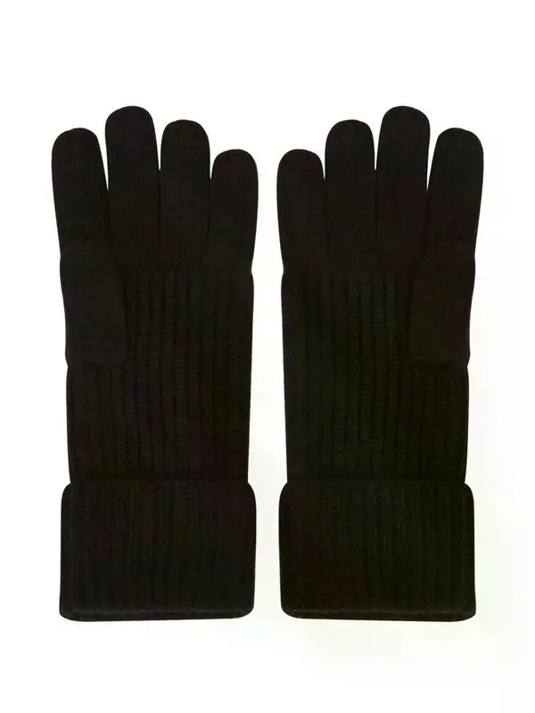 POTAMY Ribbed Cashmere Gloves - Brown