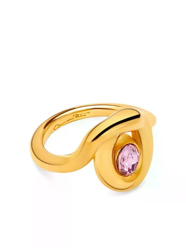 Oscar De La Renta Looped Oval Ring - Gold