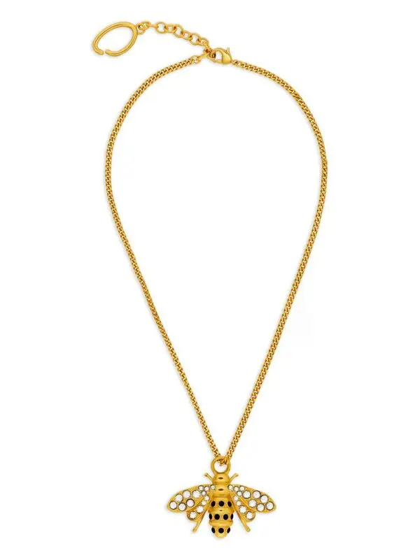 Oscar De La Renta Bee Pendant Necklace - Gold