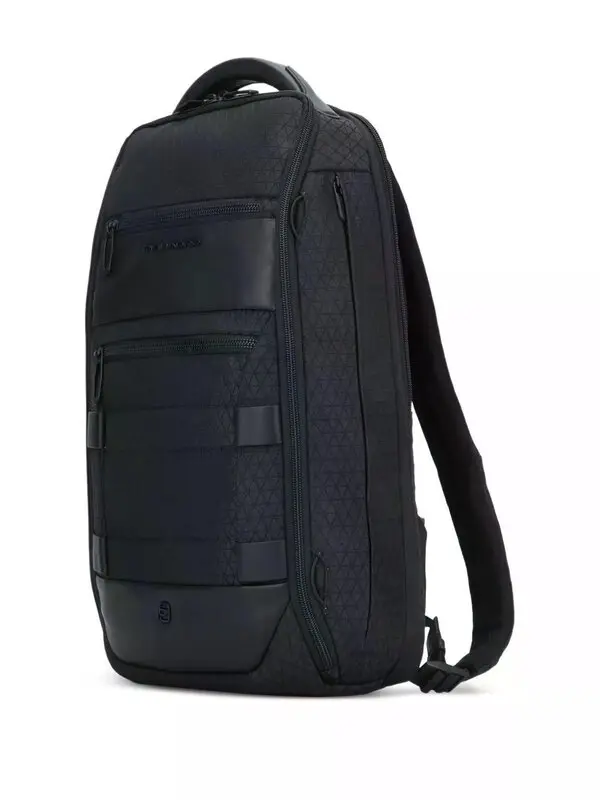 PIQUADRO Zipped Panelled Backpack - Black