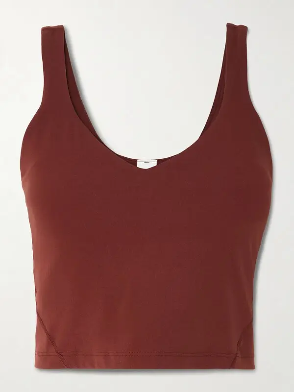 Lululemon Align Nulu Cropped Tank - Burgundy