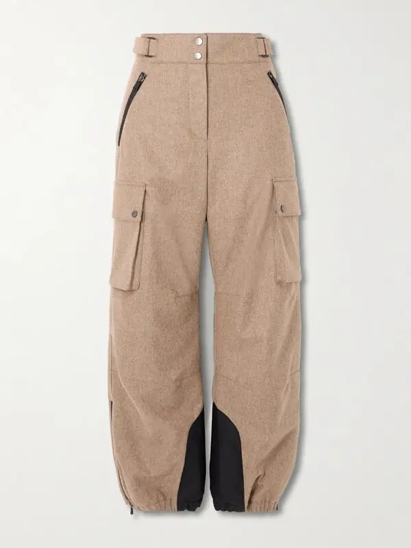 Brunello Cucinelli Wool Tapered Ski Pants - Brown