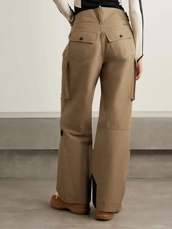 Moncler Wide-leg Ski Pants - Tan