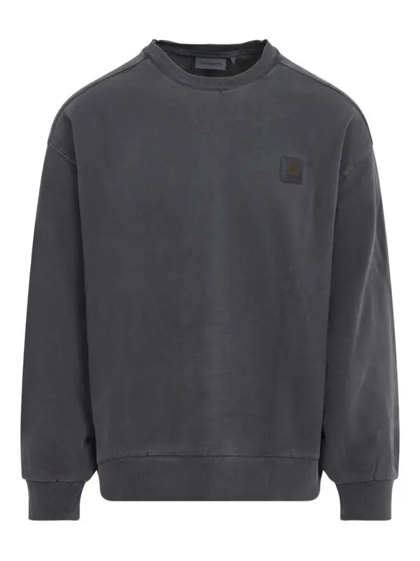 Carhartt Work In Progress Logo Crewneck Sweatshirt - Black