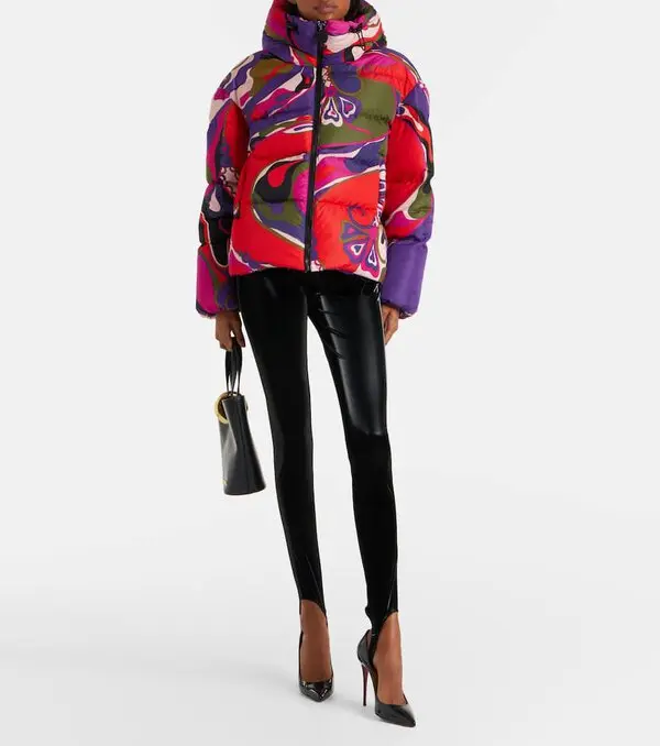Emilio Pucci Orchidee Puffer Jacket - Multicoloured
