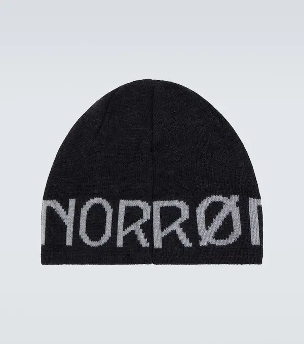 NORRONA Logo Wool Beanie