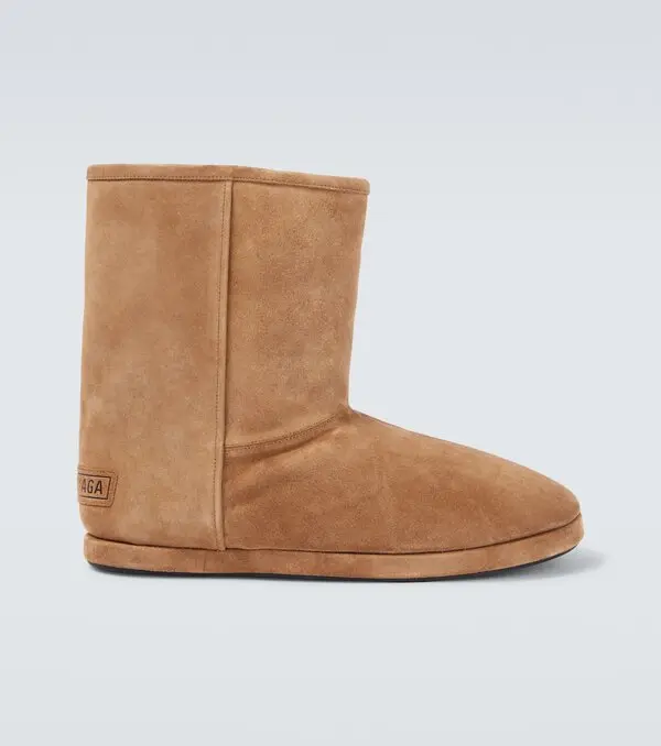 Balenciaga Alaska Suede Ankle Boots - Brown
