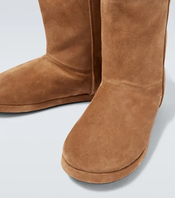 Balenciaga Alaska Suede Ankle Boots - Brown