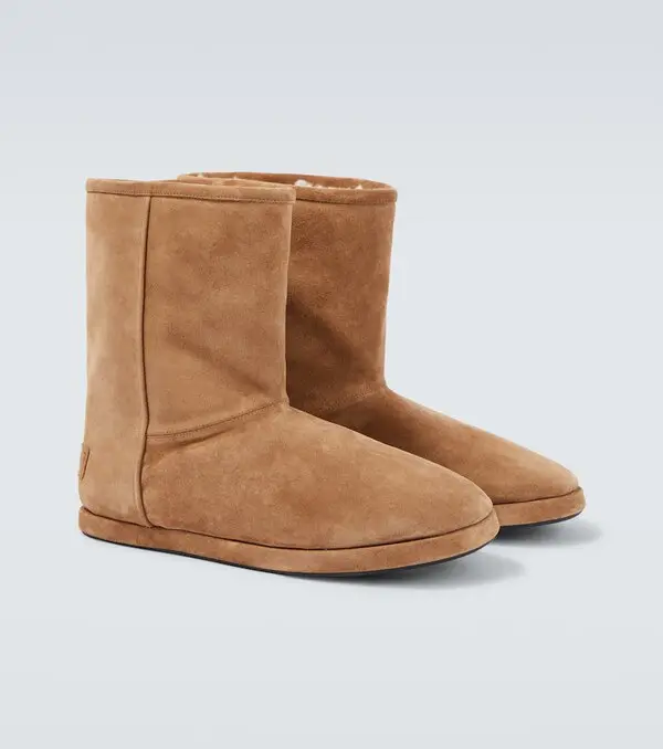 Balenciaga Alaska Suede Ankle Boots - Brown