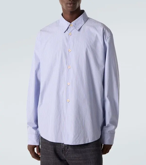 Our Legacy Beyond Striped Cotton Poplin Shirt