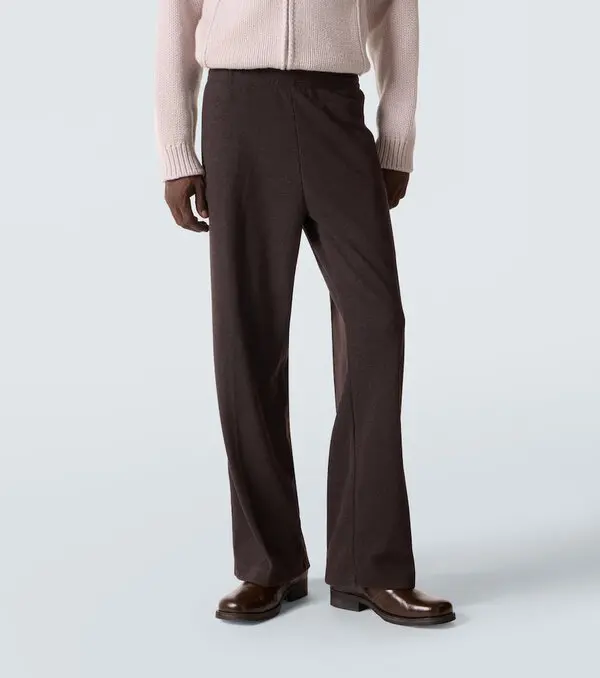 Our Legacy Breeze Cotton And Wool-blend Sweatpants