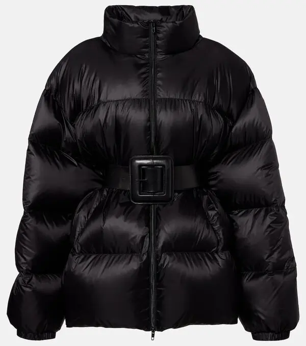 Balenciaga Hourglass Belted Down Jacket
