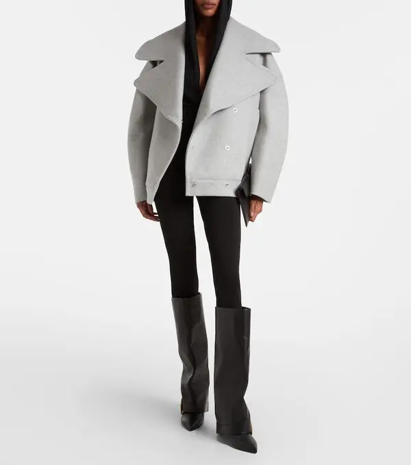 Balmain Hooded Jersey Bodysuit