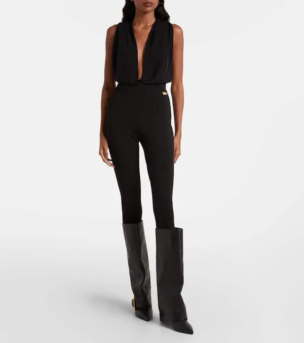 Balmain Hooded Jersey Bodysuit