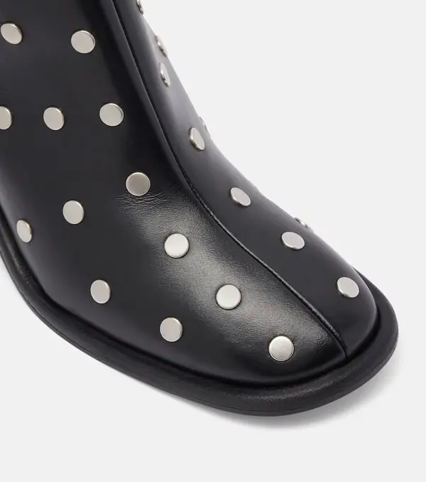 SOULIERS MARTINEZ Kima 80 Studded Leather Ankle Boots