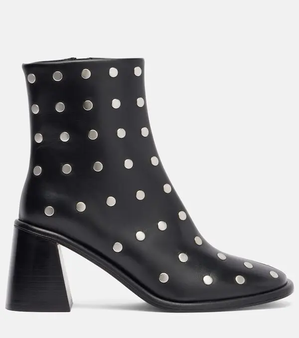 SOULIERS MARTINEZ Kima 80 Studded Leather Ankle Boots