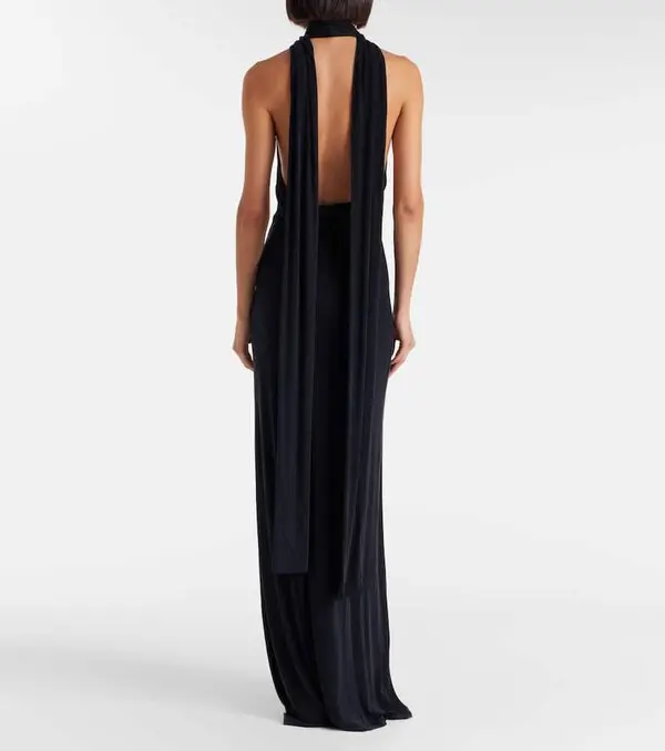 AYA MUSE Sele Cutout Halterneck Gown