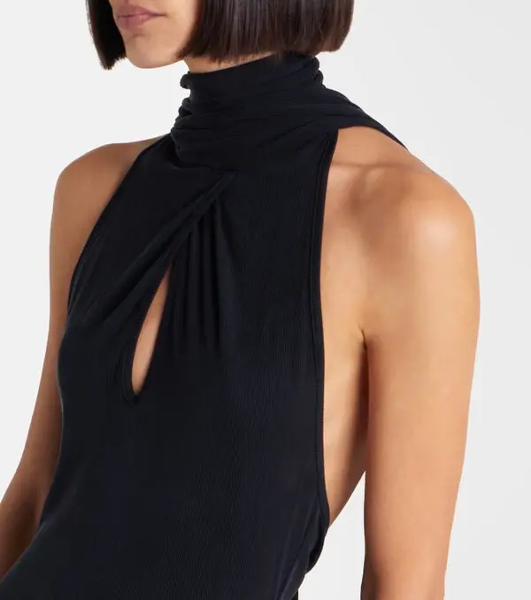 AYA MUSE Sele Cutout Halterneck Gown