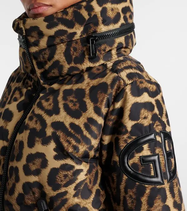 Goldbergh Pantera Leopard-print Down Ski Jacket