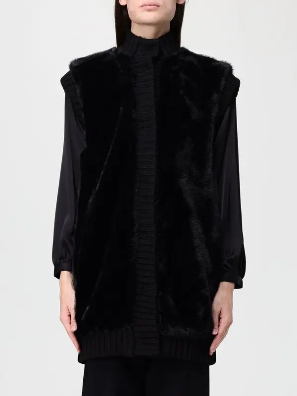 Pinko Fur Coat - Black