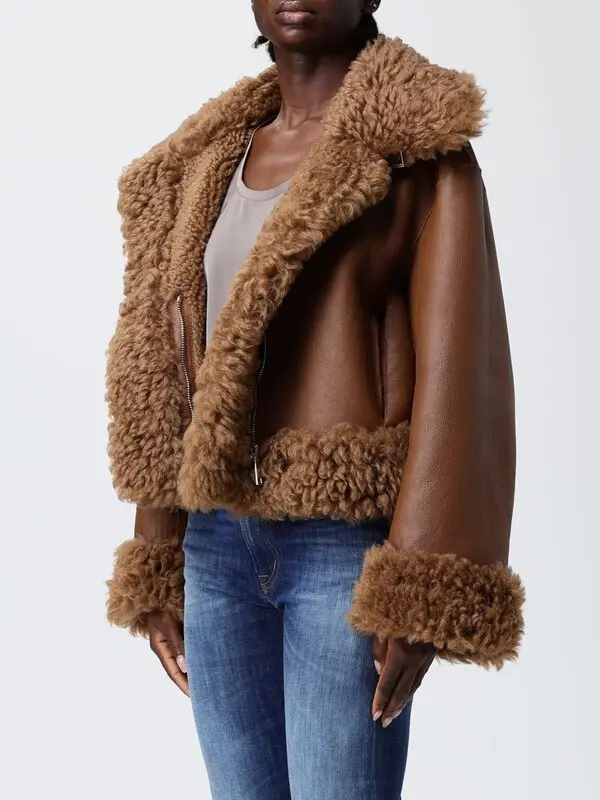 DONDUP Fur Coat - Brown
