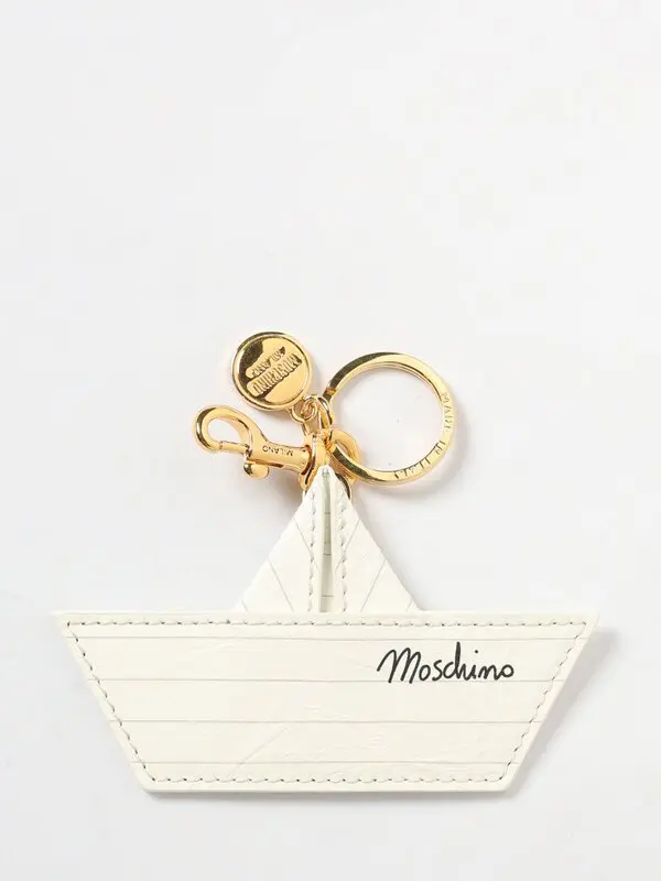 Moschino Key Chain - White