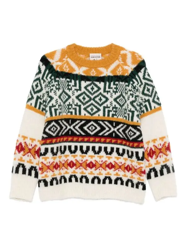 SEMICOUTURE Ottavio Wool-blend Jumper - Multi