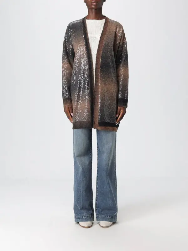 Liu Jo Sequin Embellished Cardigan - Brown