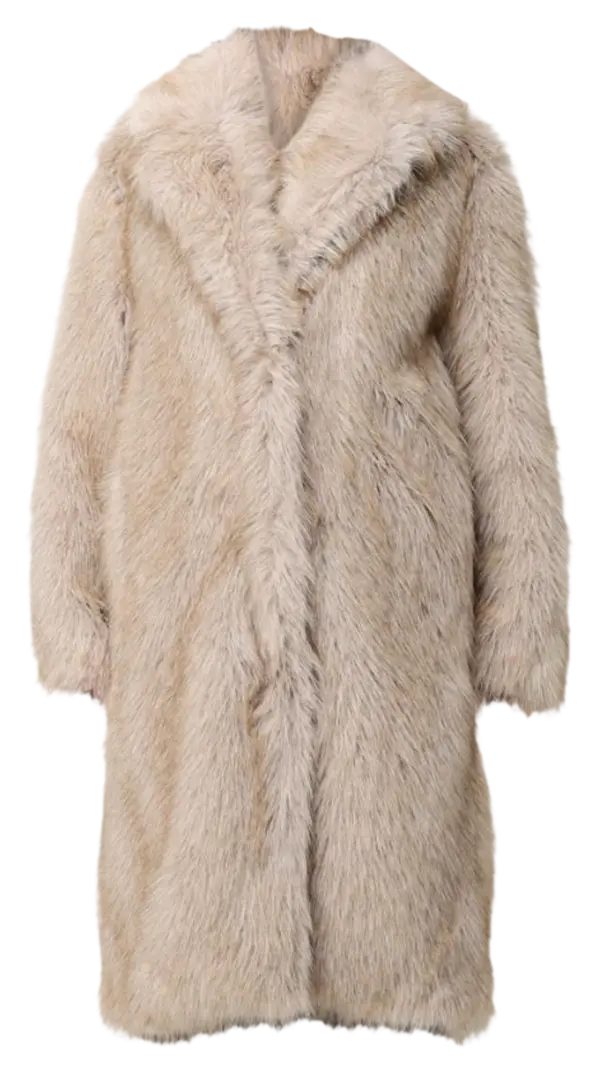 Liu Jo Faux Fur Coat - Honey