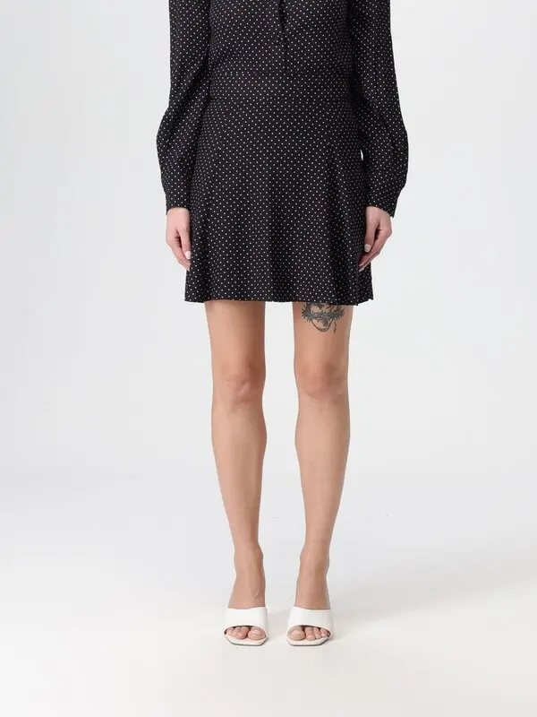 MAR DE MARGARITAS Polka Dot Skirt - Black 1
